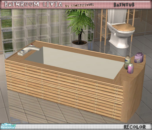 The Sims Resource - S2S BathRoom Livia - BathTub - Recolor