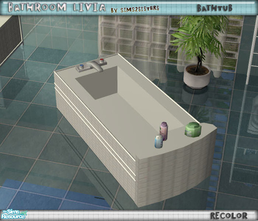 The Sims Resource | S2S BathRoom Livia - BathTub - Recolor