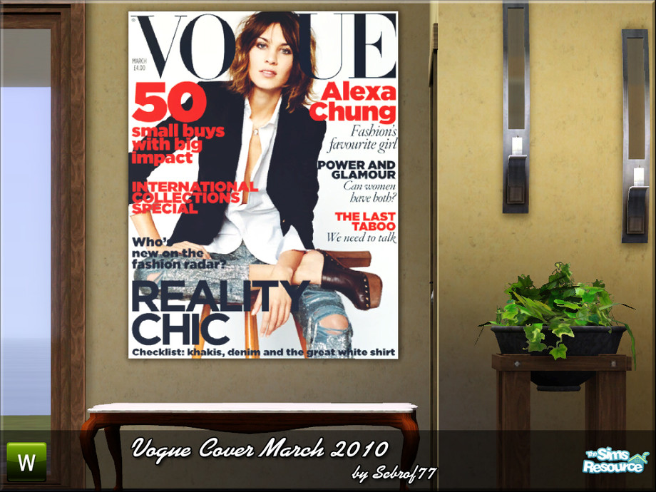 The Sims Resource | Vogue Cover March 2010 v04-29-1802