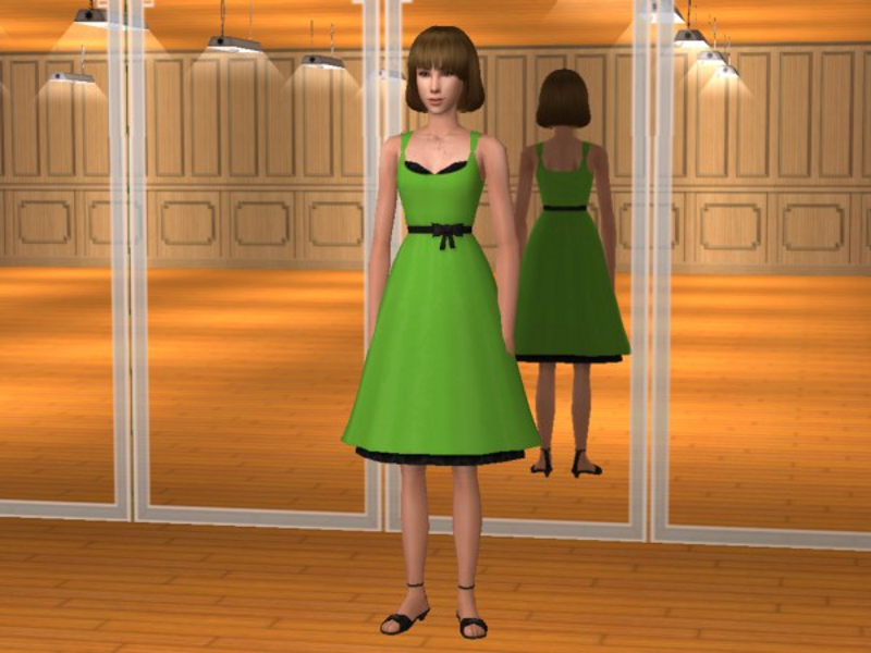 The Sims Resource | Dress Recolors - Green Dress