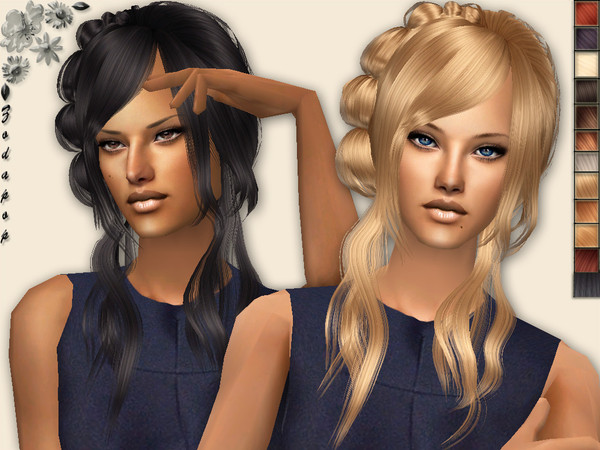 The Sims Resource - Long Layers Hair Recolors