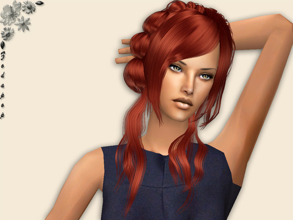 The Sims Resource - Hair Set 5 - 5 - Red