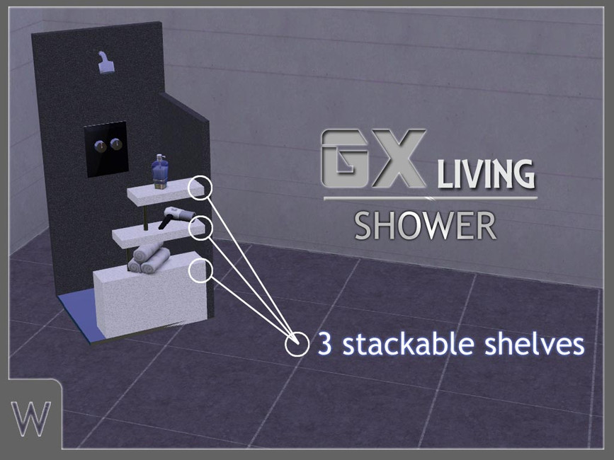 The Sims Resource - GX Living - Shower