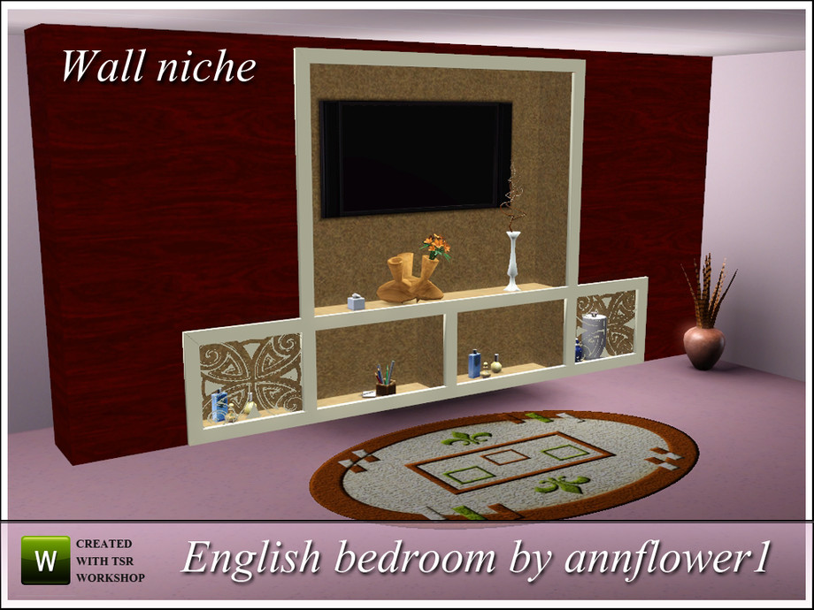 The Sims Resource - English bedroom wall niche 6x1 001 AF