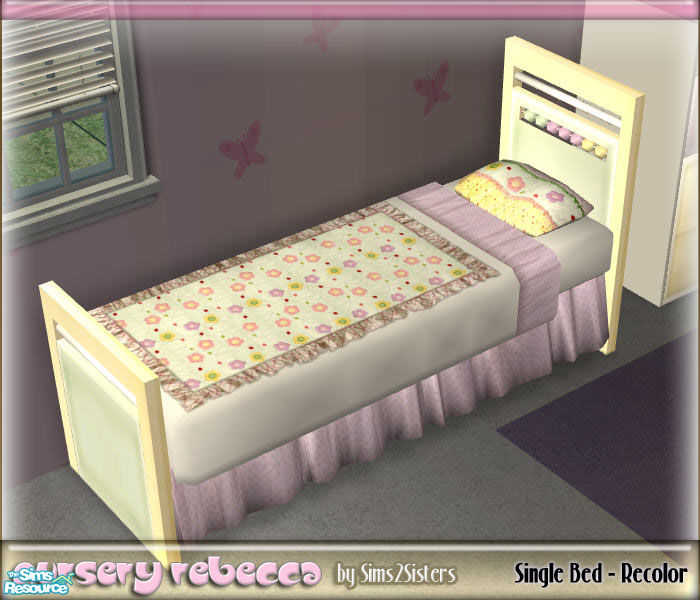 The Sims Resource | Single Bed - Recolor