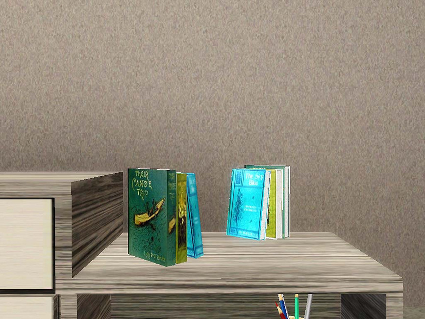 The Sims Resource - Ung999_Decor book set 01