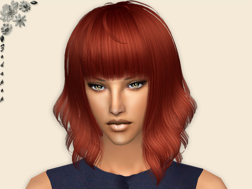 The Sims Resource - Hair Set 6 - 5 - Red