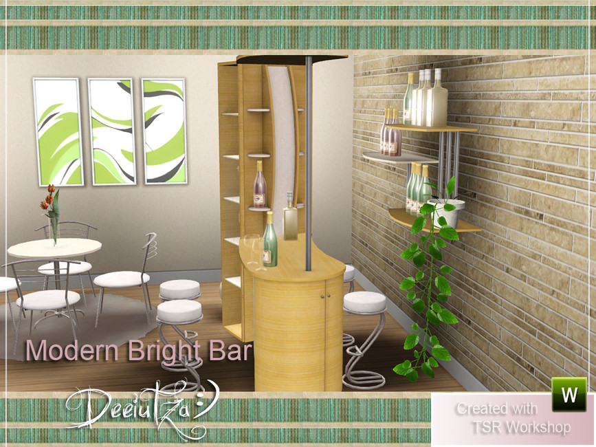 The Sims Resource - Modern Bright Bar