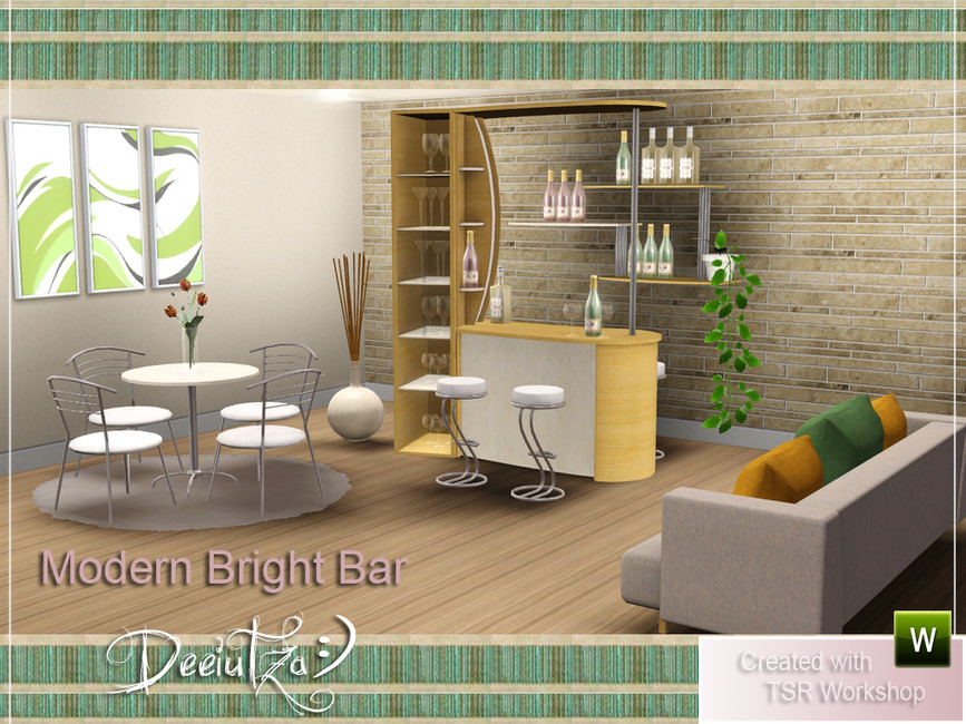 The Sims Resource - Modern Bright Bar