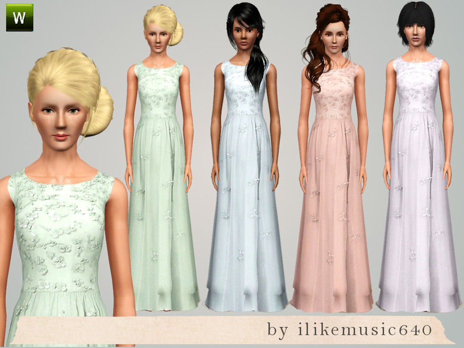 The Sims Resource | June Gown AF