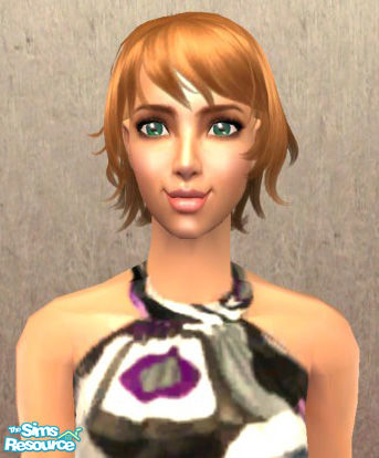 The Sims Resource | Heather Hair Set - Red