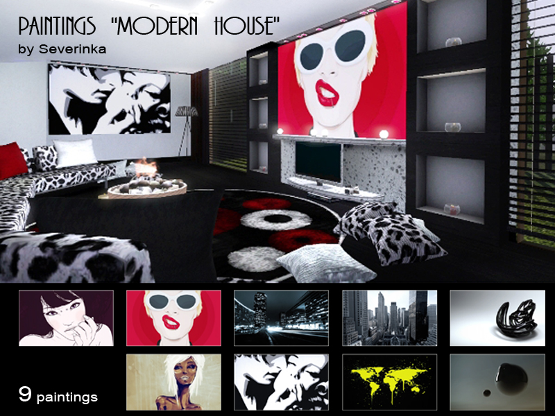 The Sims Resource | Painting Modern House