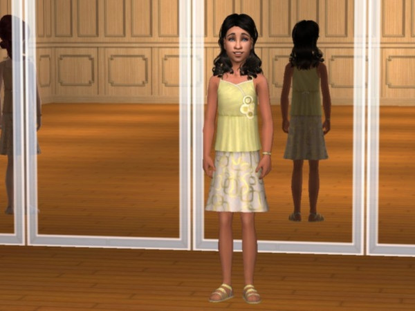 The Sims Resource | Girls\' Dress Recolors - Yellow Dress