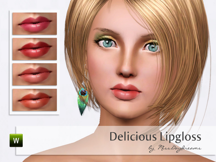 The Sims Resource - Delicious Lipgloss