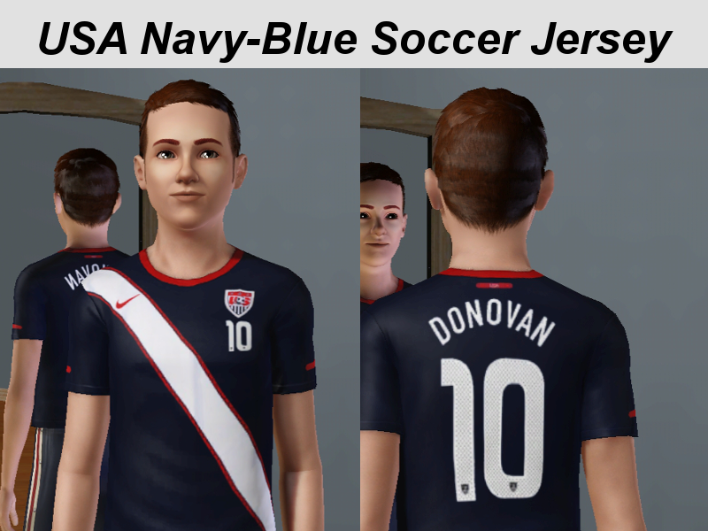 The Sims Resource | US National Soccer - Blue Jersey