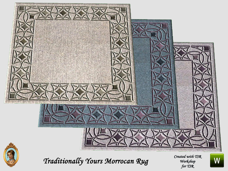 The Sims Resource | Traditionally Yours Rug Morrocan 3X3