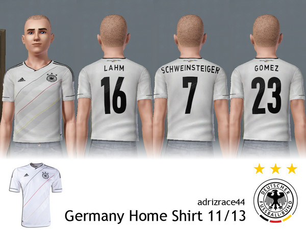 The Sims Resource - Germany Home Shirt 11/13