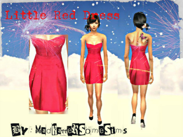 The Sims Resource | Little Red Dress
