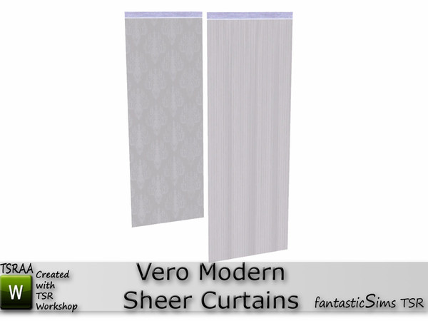 The Sims Resource | Vero Modern Sheer Curtain
