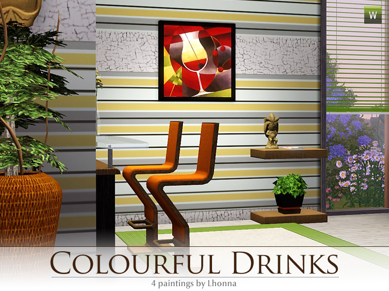 The Sims Resource | Colourful Drinks