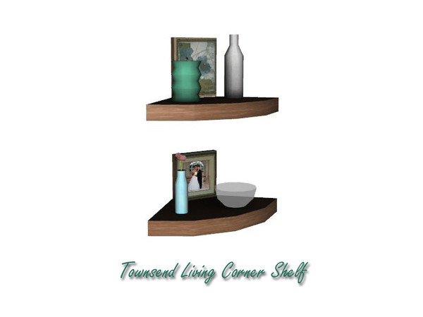 The Sims Resource | Townsend Living Corner Shelf