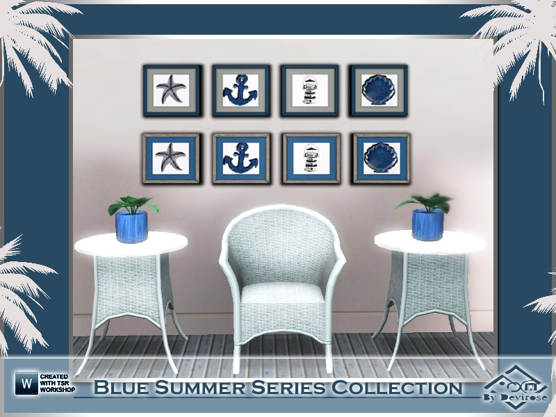 The Sims Resource | Blue Summer Series Collection