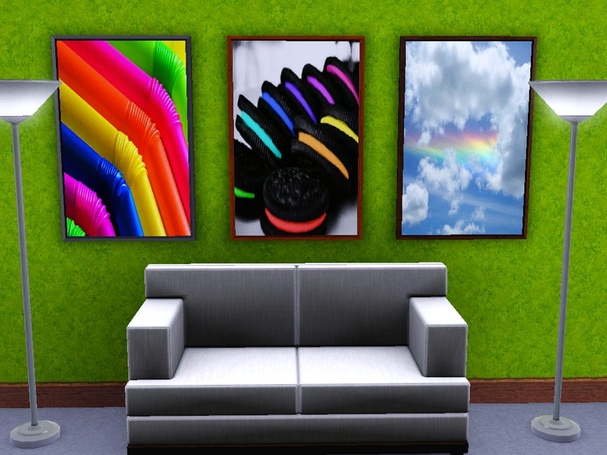 The Sims Resource - Rainbow Paintings