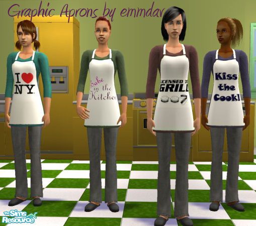 The Sims Resource | Kitchen & Bath Apron Recolors