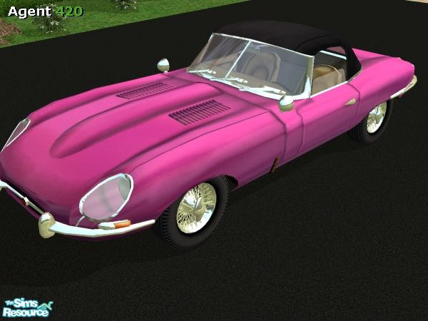 The Sims Resource | A420 Metallic Pink Jaguar E Type