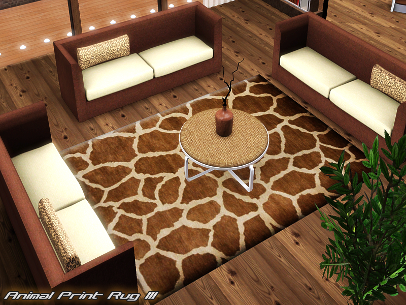 The Sims Resource | Animal Print Rug III
