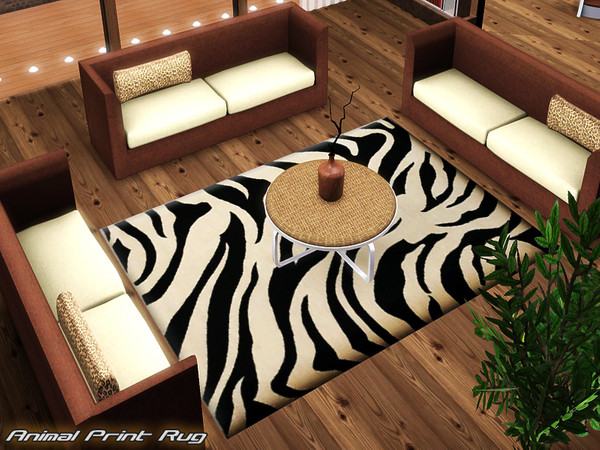 The Sims Resource | Animal Print Rug