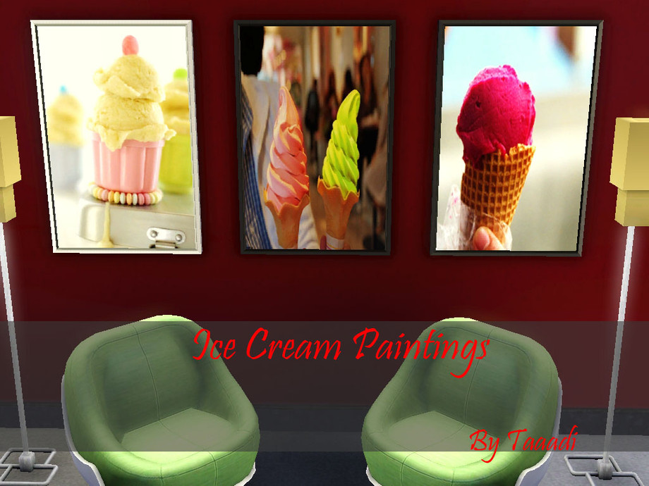 The Sims Resource - IceCream Paintings