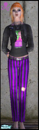 The Sims Resource - Punk Chic Purple