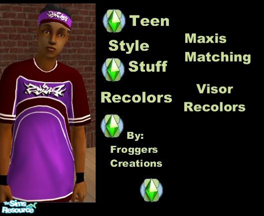 The Sims Resource - Maxis jersey matching visor black hair - 4