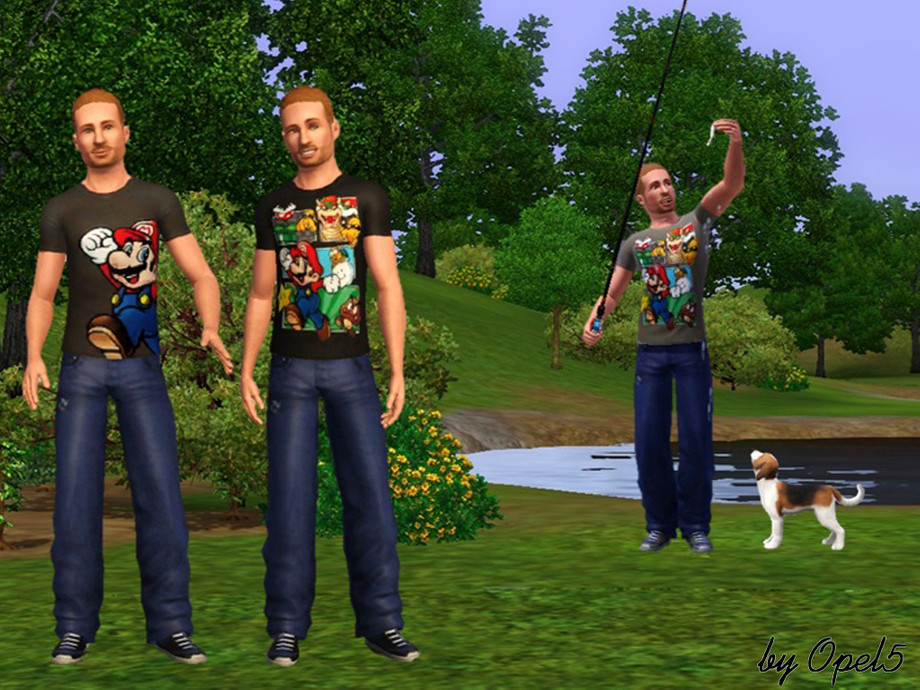 The Sims Resource | Mario T-Shirts 2