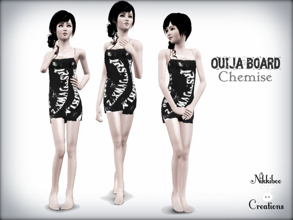 The Sims Resource | Ouija Board Chemise Teen