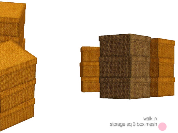 The Sims Resource | Storage SQ 3 Box Mesh