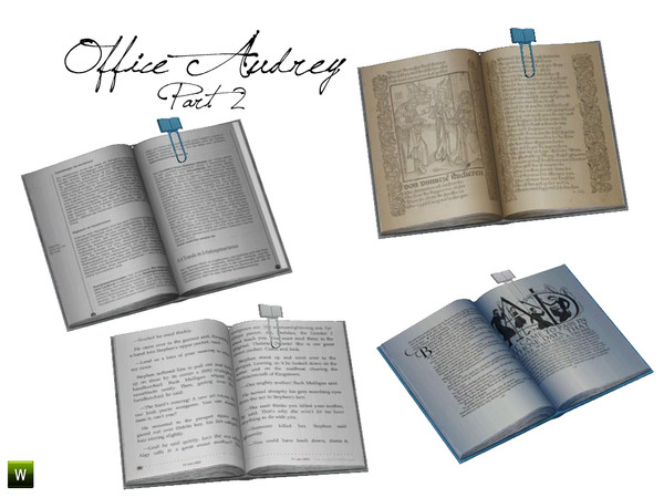 The Sims Resource | Audrey Office Open Book