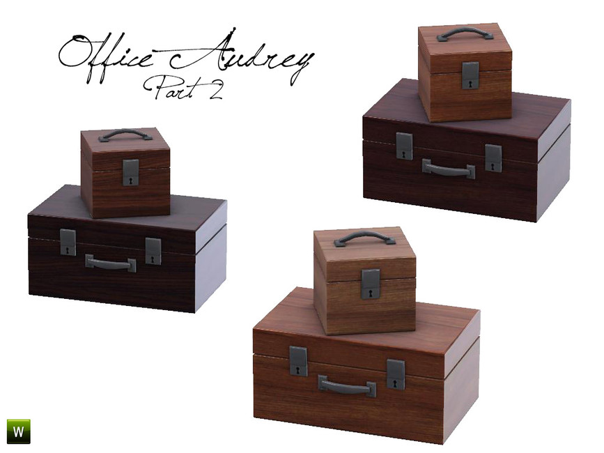 The Sims Resource - Audrey Office Boxes large