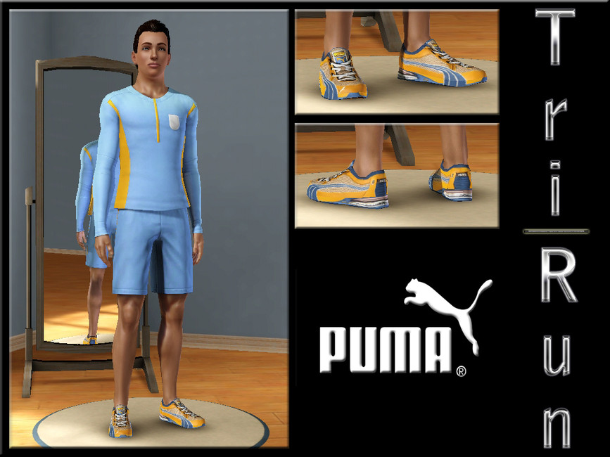 The Sims Resource - Puma Tri Run SL Mesh Running Sneakers