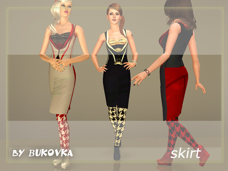 The Sims Resource | Skirt Amy Lee