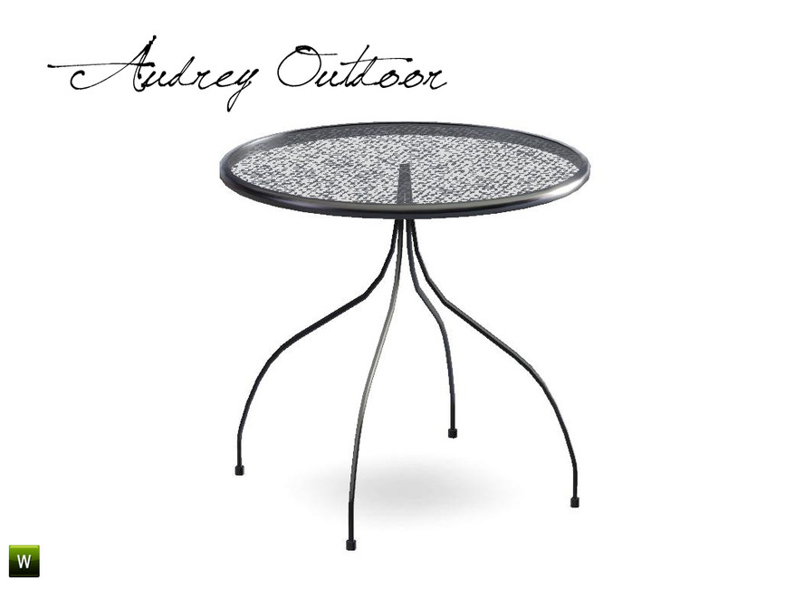 The Sims Resource - Audrey Outdoor Diningtable