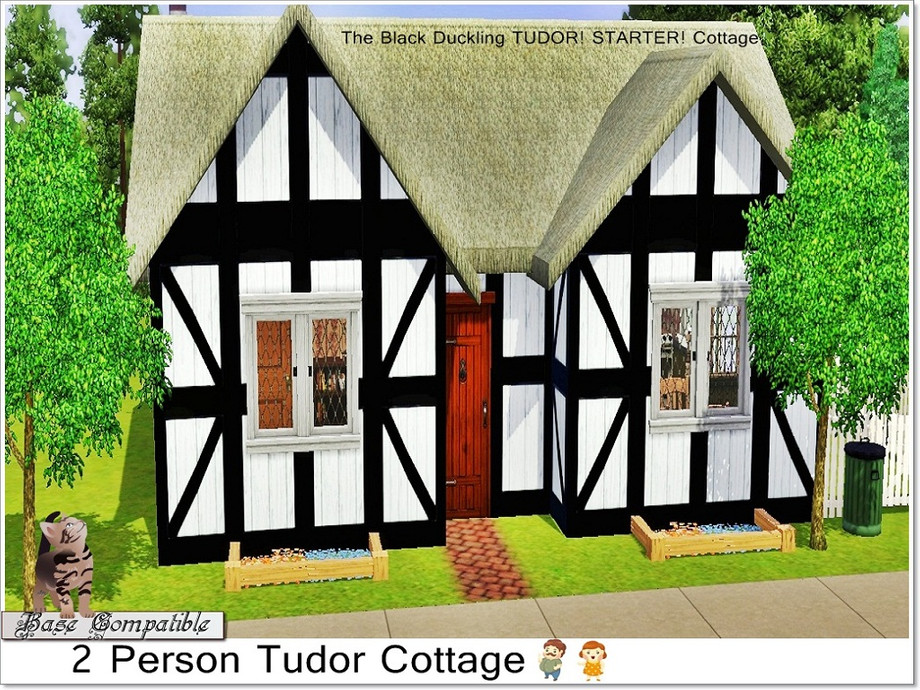 The Sims Resource | The Black Duckling TUDOR! STARTER! Cottage