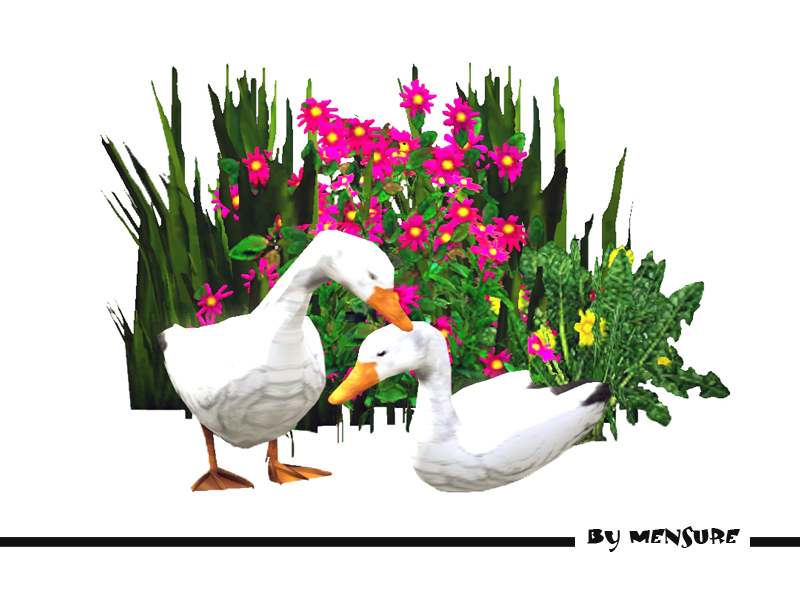 The Sims Resource | Cottage Garden_Goose Sculpture