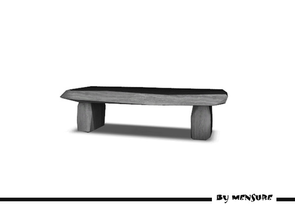 The Sims Resource | Cottage Garden_Stone Bench