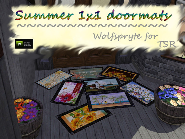 The Sims Resource - Summer Welcome Mats 1x1