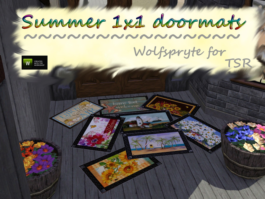 The Sims Resource - Summer Welcome Mats 1x1