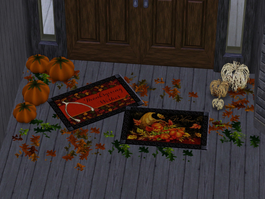 The Sims Resource - Holiday Welcome Mat 1x1