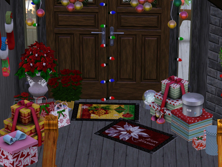 The Sims Resource - Holiday Welcome Mat 1x1