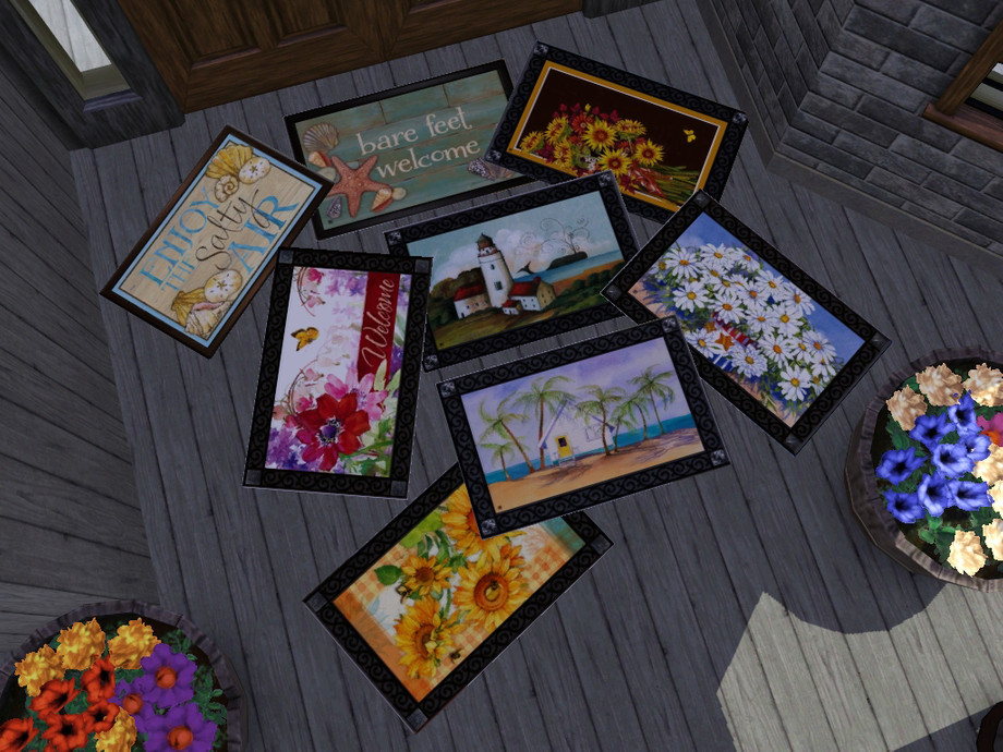 The Sims Resource - Summer Welcome Mats 1x1